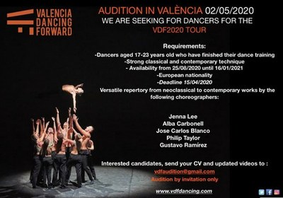 València Dancing Forward busca bailarines — Danza.es