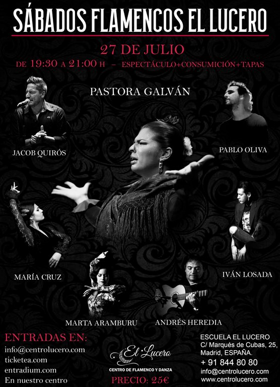 Espectáculo Flamenco Veranos el Lucero Pastora Galván — Danza.es